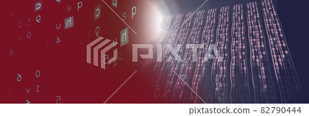 Two computer codes processing against black and... - Stock Illustration [82790444] - PIXTA