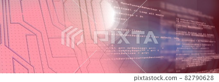 Computer code and metal machine parts against... - Stock Illustration [82790628] - PIXTA