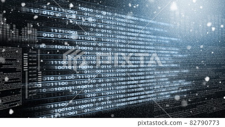 Falling codes light trails, over computer code,... - Stock Illustration [82790773] - PIXTA