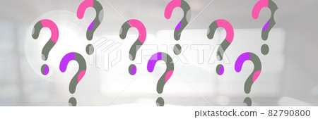 Multiple multicolor question marks against a... - Stock Illustration ...