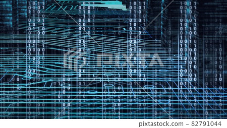 Composition of binary coding over processor... - Stock Illustration [82791044] - PIXTA