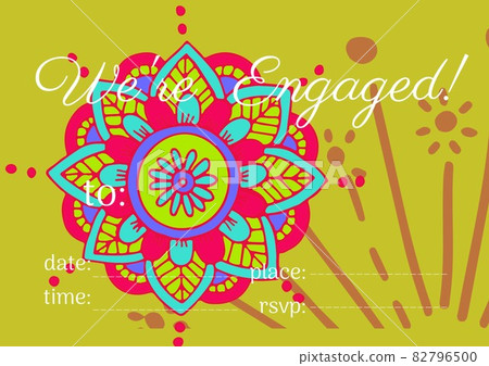 We are engaged text with copy space against...-插圖素材 [82796500] - PIXTA圖庫