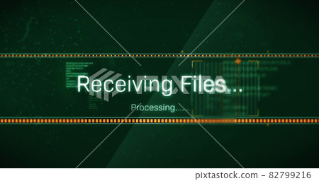 Image of receiving files processing text... - Stock Illustration [82799216] - PIXTA