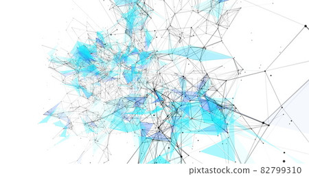 Image of detailed plexus structure 4k - Stock Illustration [82799310 ...