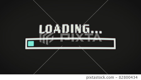Image of flickering loading and complete text... - Stock Illustration ...