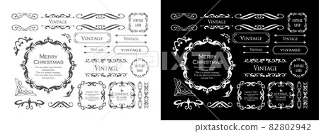Antique frame design set - Stock Illustration [82802942] - PIXTA
