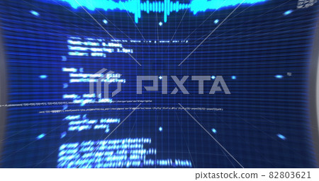 Image of scope scanning, statistics recording... - Stock Illustration ...