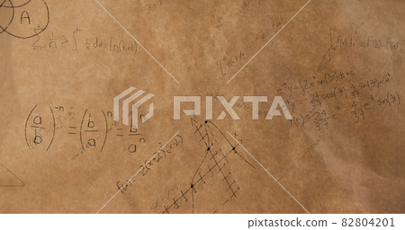 Mathematical equations and figures 4k - Stock Illustration [82804201 ...