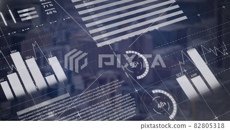 Graphs and statistics moving 4k - Stock Illustration [82805318] - PIXTA