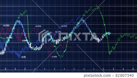 Image of stock market display with stock market... - Stock Illustration ...