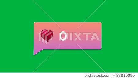 Gradient chat box with numbers 4k - Stock Illustration [82810090] - PIXTA