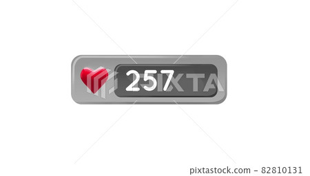 Increasing number of likes or hearts 4k - Stock Illustration [82810131 ...