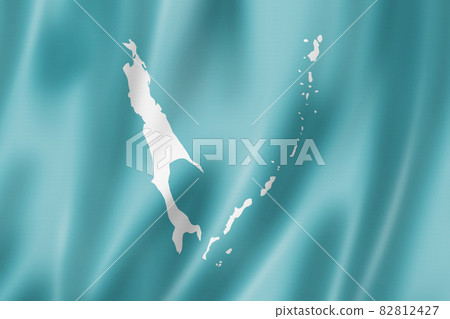 Sakhalin state - Oblast - flag, Russia - Stock Illustration [82812427 ...