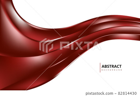 Bright Maroon Abstract Modern Wave Gradient... - Stock Illustration ...
