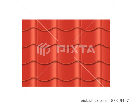 Roof corrugated ceramic tile seamless pattern - Stock Illustration ...