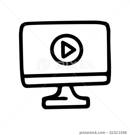 video line vector doodle simple icon design - Stock Illustration ...