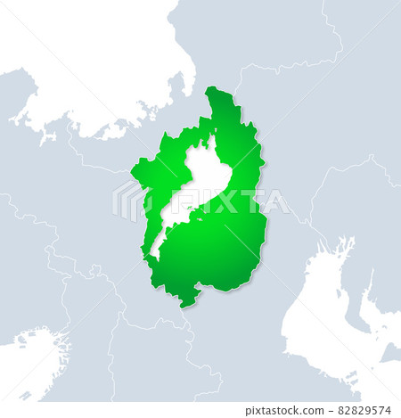 Shiga Prefecture Map - Stock Illustration [82829574] - PIXTA