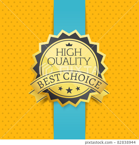 High Quality Best Choice Golden Seal Gold Emblem - Stock Illustration ...