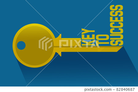 Key to success word on key - Stock Illustration [82840687] - PIXTA