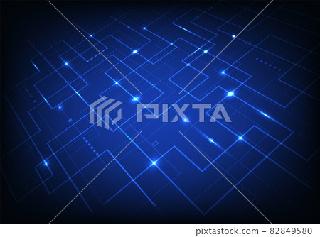 Abstract blue line grid pattern with light... - Stock Illustration ...