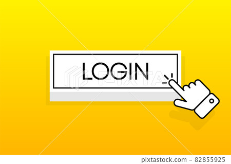 White 3D button with the inscription Login,... - Stock Illustration ...