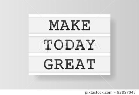 Make Today Great. Retro advertising with retro... - Stock Illustration ...