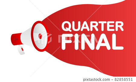 Quarter Final banner template. Marketing flyer... - Stock Illustration ...
