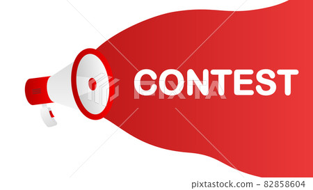 Contest banner template. Marketing flyer with... - Stock Illustration ...