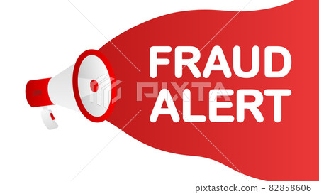 Fraud Alert banner template. Marketing flyer...-插圖素材 [82858606] - PIXTA圖庫
