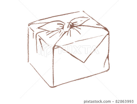 Line drawing illustration of a bento box /... - Stock Illustration ...