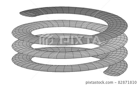 Spring type 3D model - Stock Illustration [82871810] - PIXTA