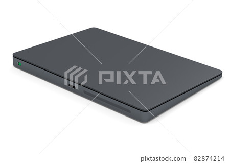 Black computer trackpad or wireless touch pad... - Stock Illustration ...