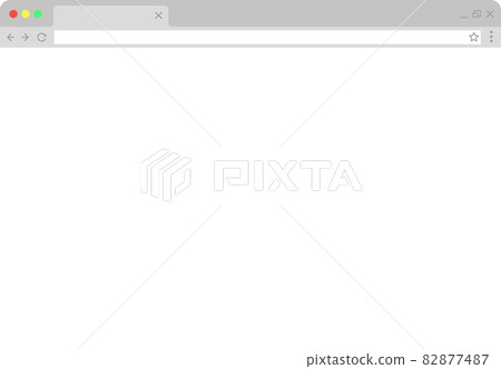 Internet browser window. Blank screen web page.... - Stock Illustration ...