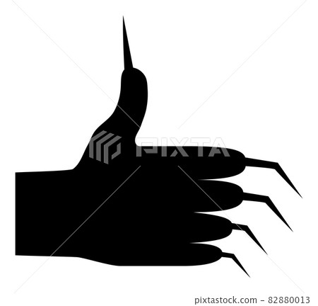 Monster Hand - Vector Icon Illustration - Stock Illustration [82880013 ...