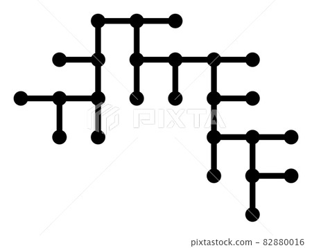 Binary Circuit - Vector Icon Illustration - Stock Illustration ...