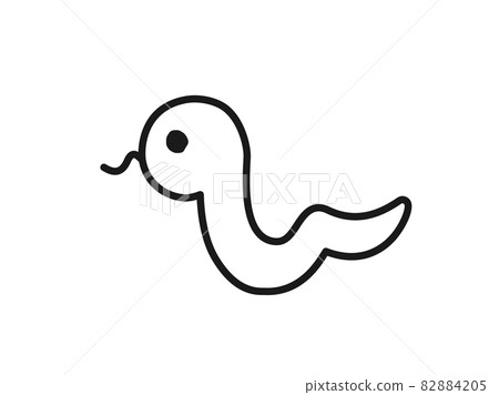 Simple and loose snake illustration - Stock Illustration [82884205] - PIXTA