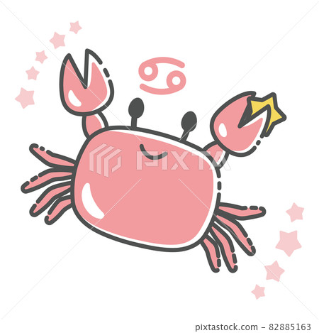 Simple and cute Cancer illustration - Stock Illustration [82885163] - PIXTA