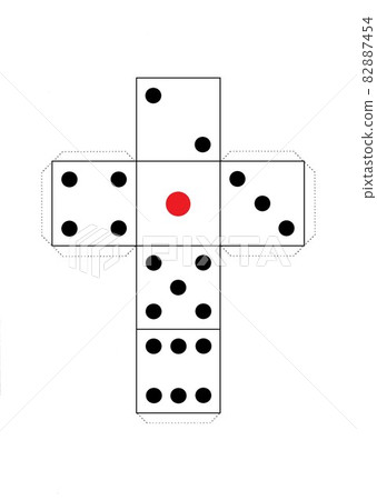 Dice assembly development drawing 1 - Stock Illustration [82887454] - PIXTA