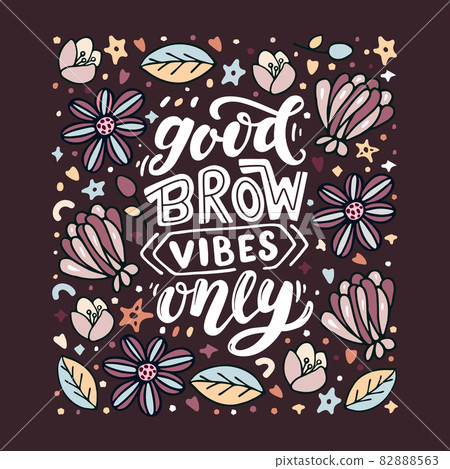 Modern lettering quote about brows. Vector... - Stock Illustration ...