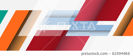 Vector background. Abstract overlapping color...-插圖素材 [82894968] - PIXTA圖庫