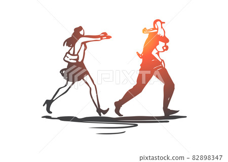 Abduction, kidnapping, child, criminal, woman... - Stock Illustration ...