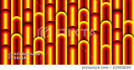 Abstract colorful rounded lines pattern... - Stock Illustration [82908699] - PIXTA