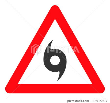 Storm Whirlpool Warning - Vector Icon Illustration - Stock Illustration ...