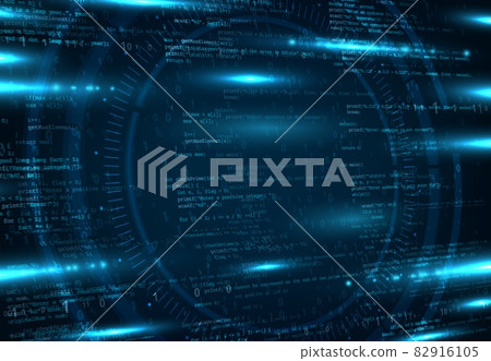 Cloud network, information storage or coding... - Stock Illustration ...