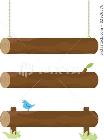 Vector illustration of log sign - Stock Illustration [82926576] - PIXTA