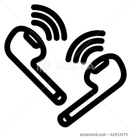 Earphone line illustration - Stock Illustration [82933375] - PIXTA