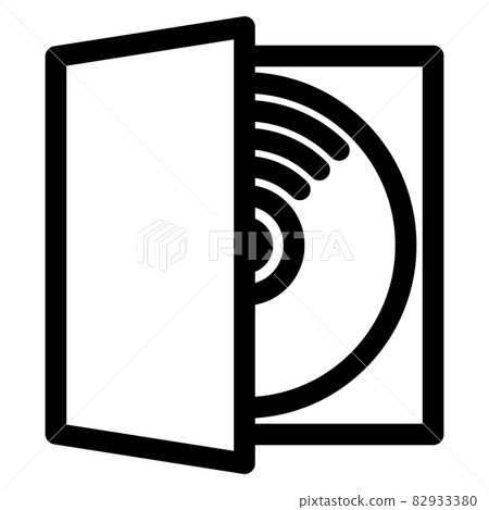 CD line illustration in the case - Stock Illustration [82933380] - PIXTA