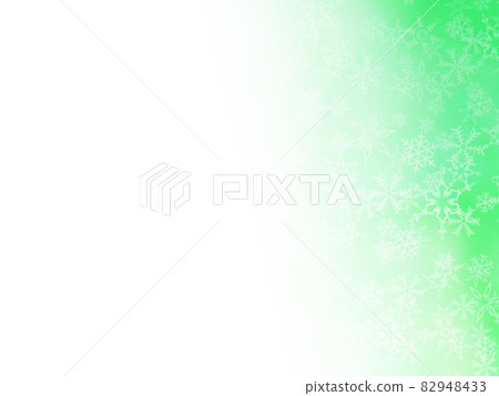 Snowflake green frame no.02 - Stock Illustration [82948433] - PIXTA