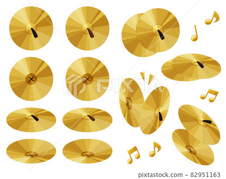 Cymbal illustration material set - Stock Illustration [82951163] - PIXTA