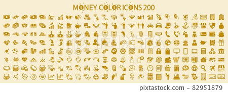 Money icon set - Stock Illustration [82951879] - PIXTA